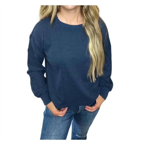 Mystree | Tops | New Mystree Luna Vintage Thermal Raw Edge Long Sleeve ...